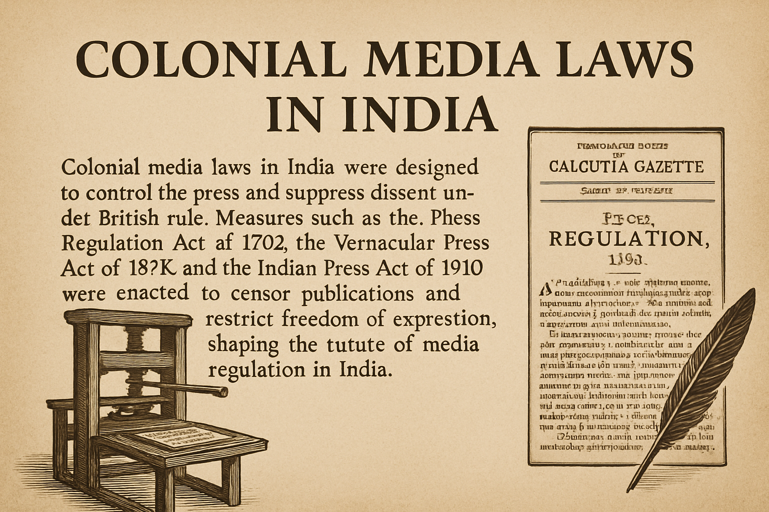 List of Media Laws in Colonial India | Media Decoded